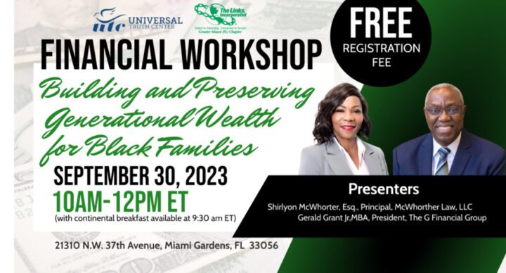 Financial Workshop – Universal Truth Center